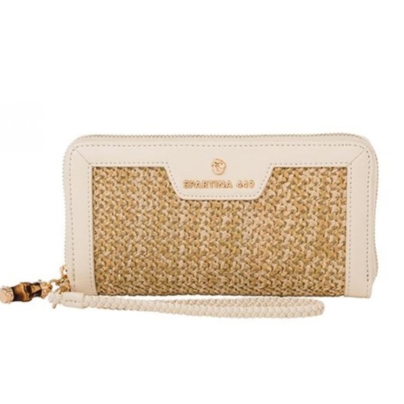 Spartina 449 | Bags | Nwt Spartina 449 Bamboo Chic Zip Wallet Pearl ...